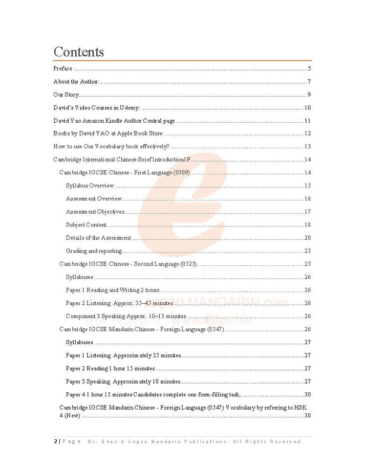 IGCSE Chinese Theme-Based Chinese Vocabulary V2025 – 1Salesforce
