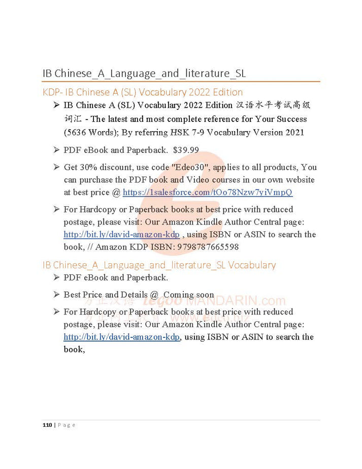 IB Chinese B SL May 2022 Mock Paper-Reading, Listening, Writing ...